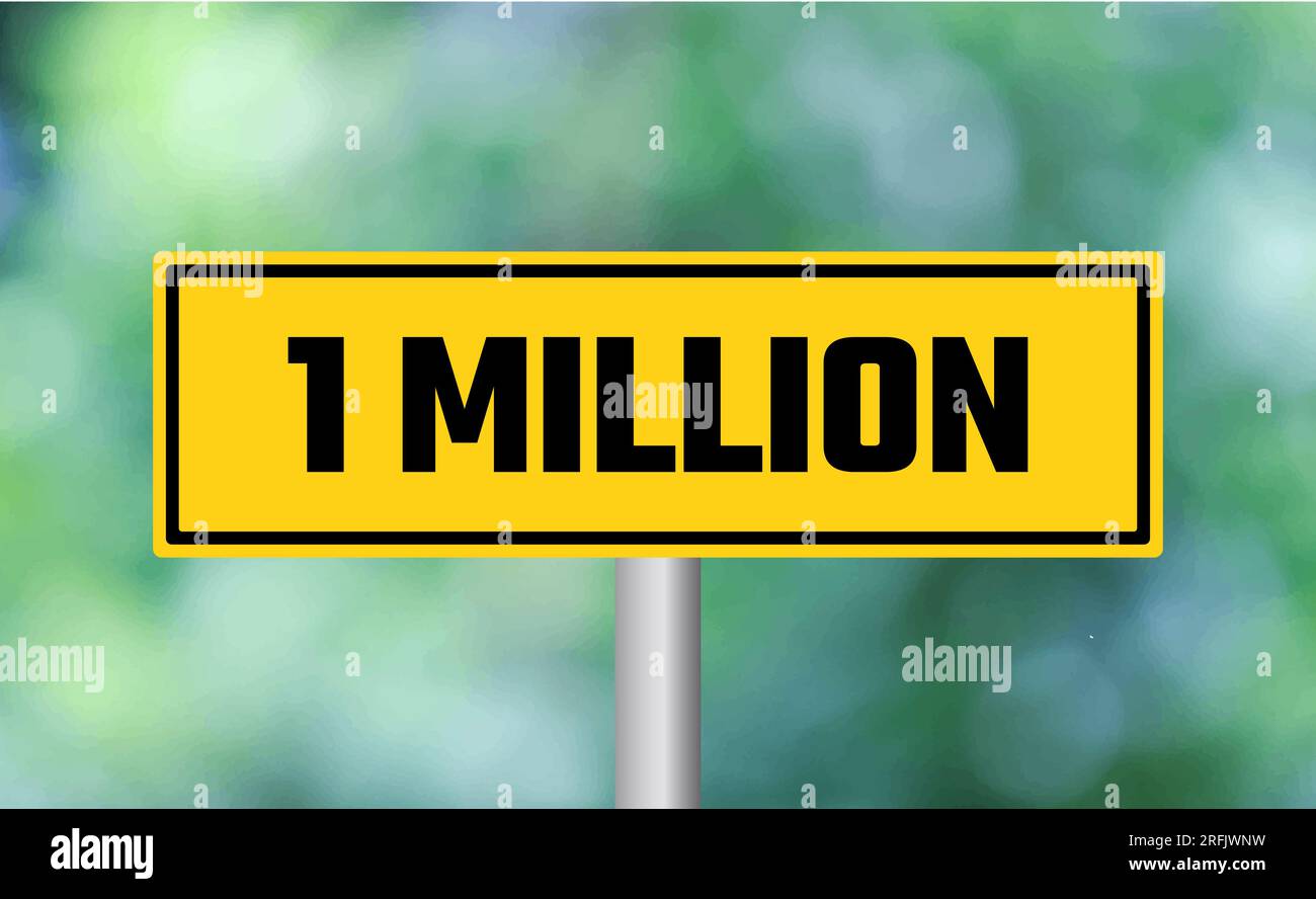 1 million road sign hi-res stock photography and images - Alamy