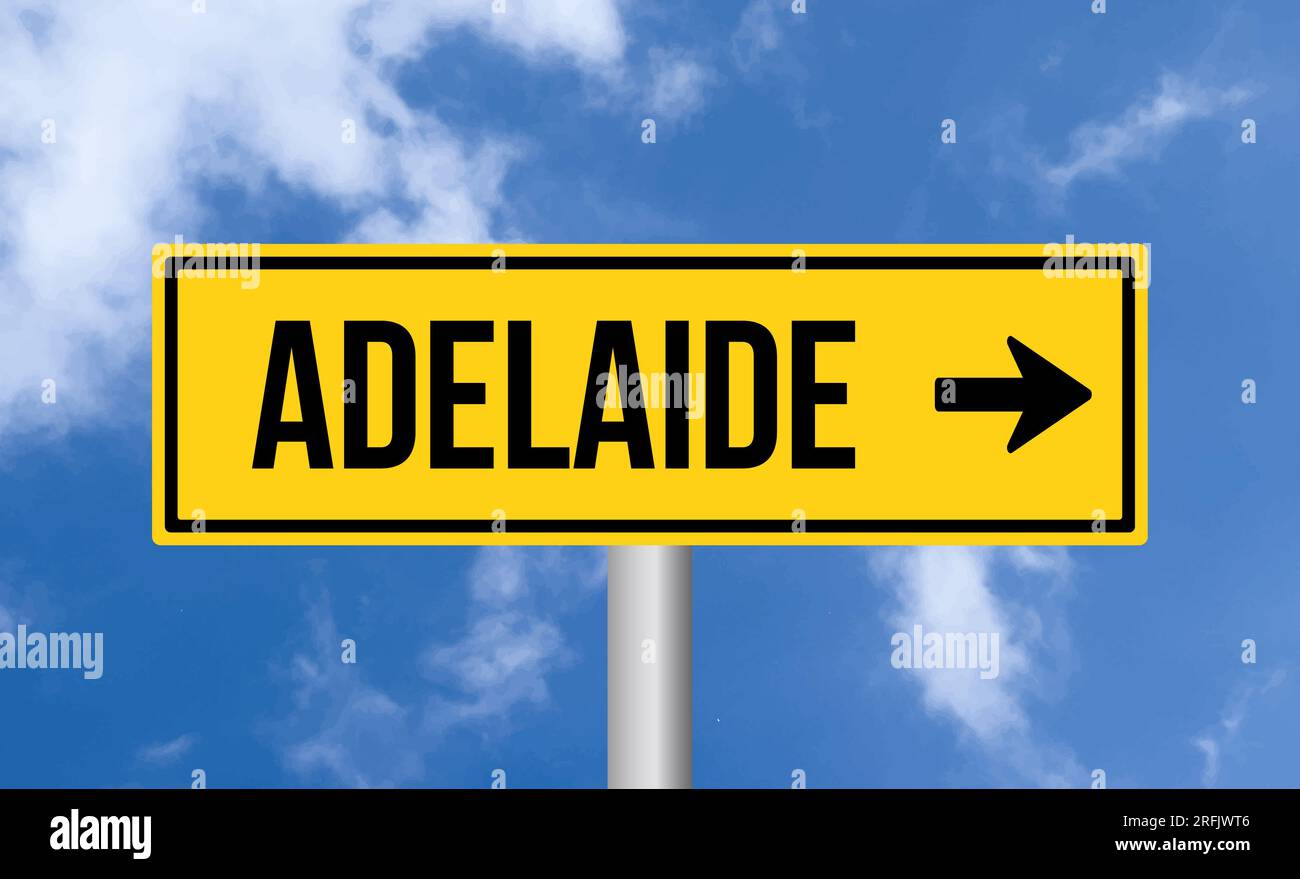 Adelaide road sign hi-res stock photography and images - Alamy