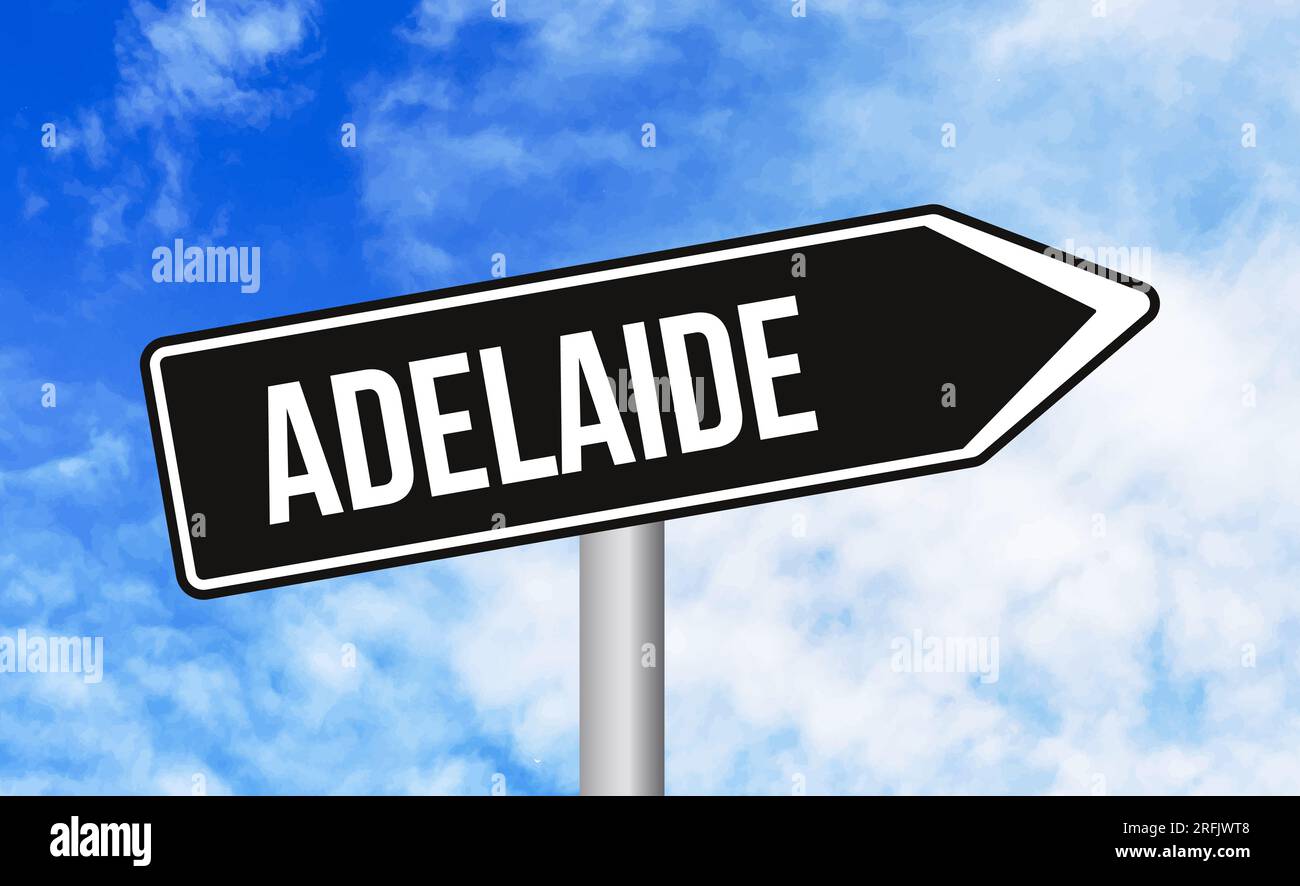 Adelaide road sign hi-res stock photography and images - Alamy