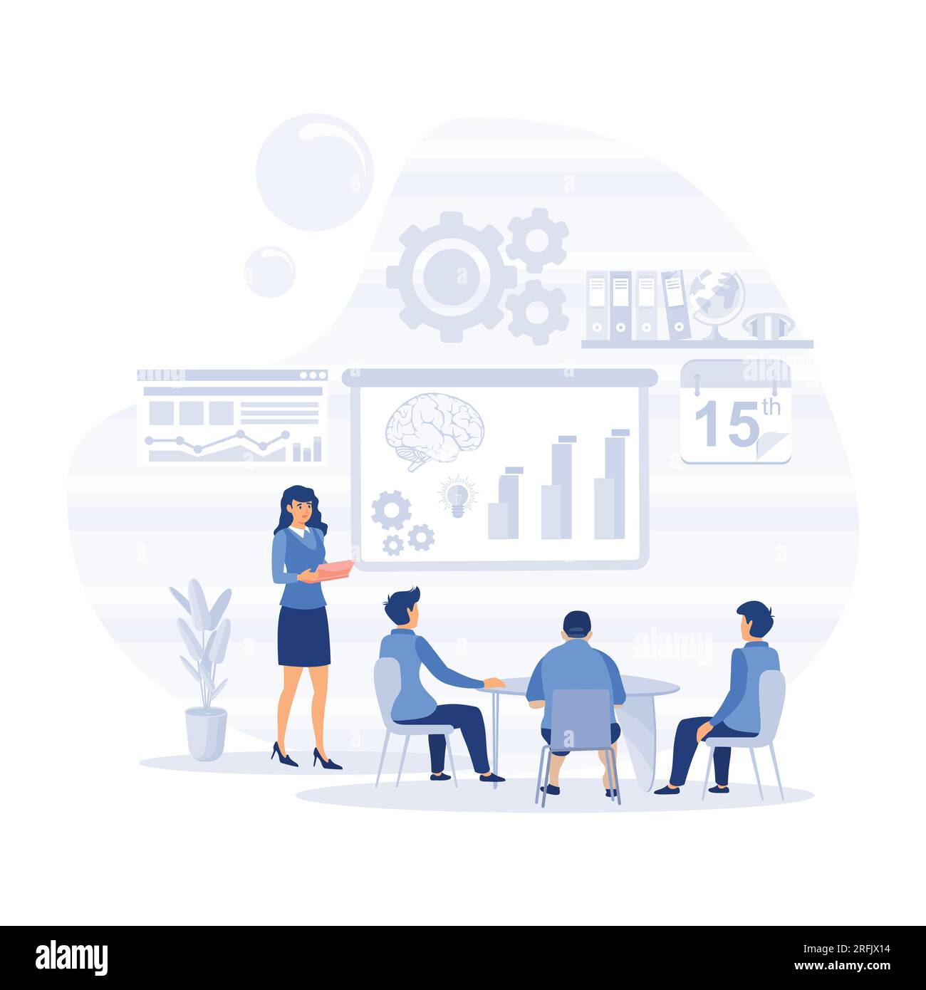 Management trainees Stock Vector Images - Alamy