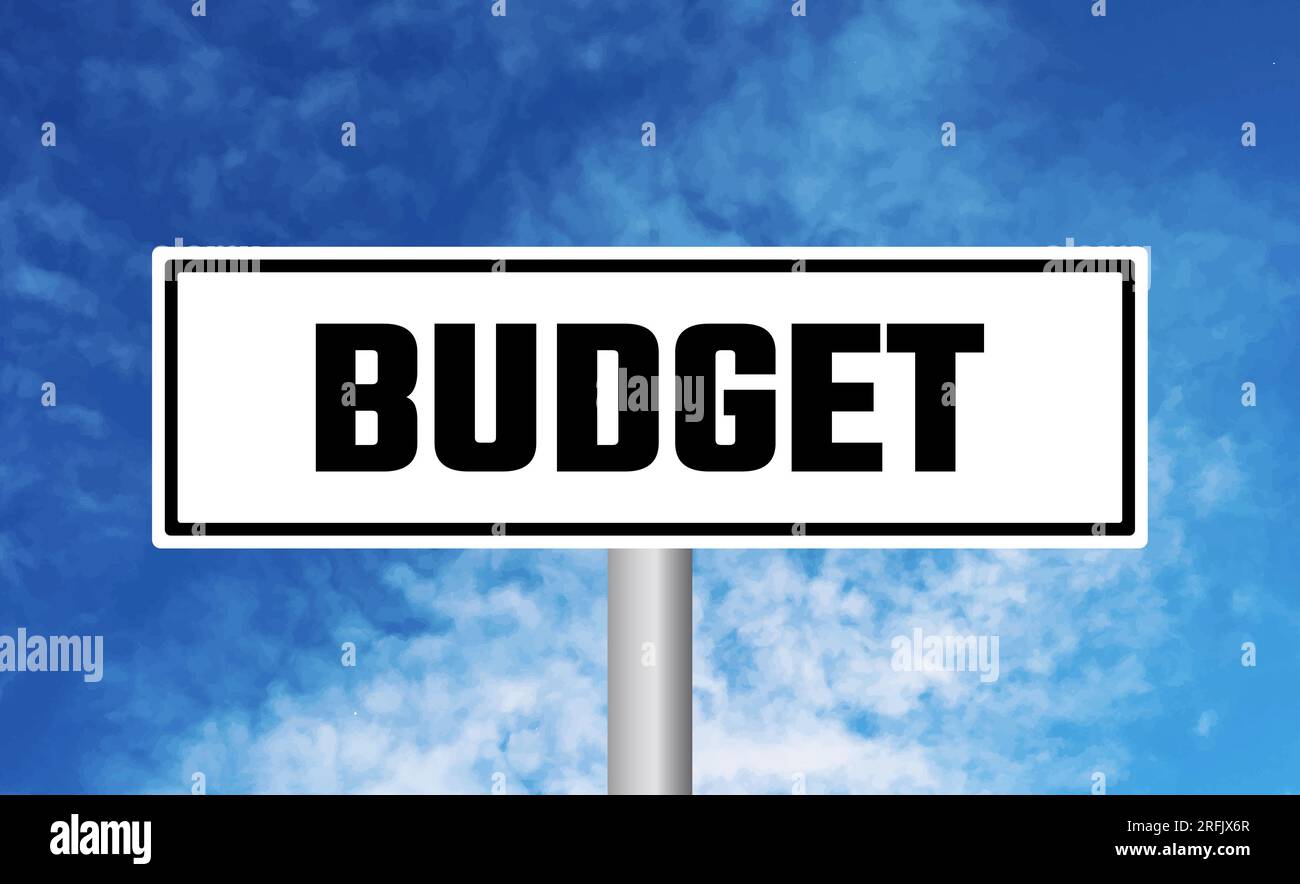 Budget road sign hi-res stock photography and images - Alamy