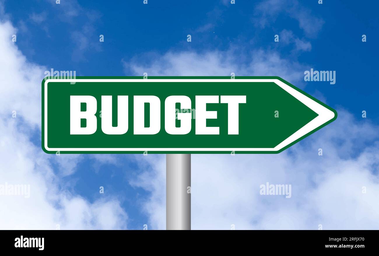 Budget road sign hi-res stock photography and images - Alamy
