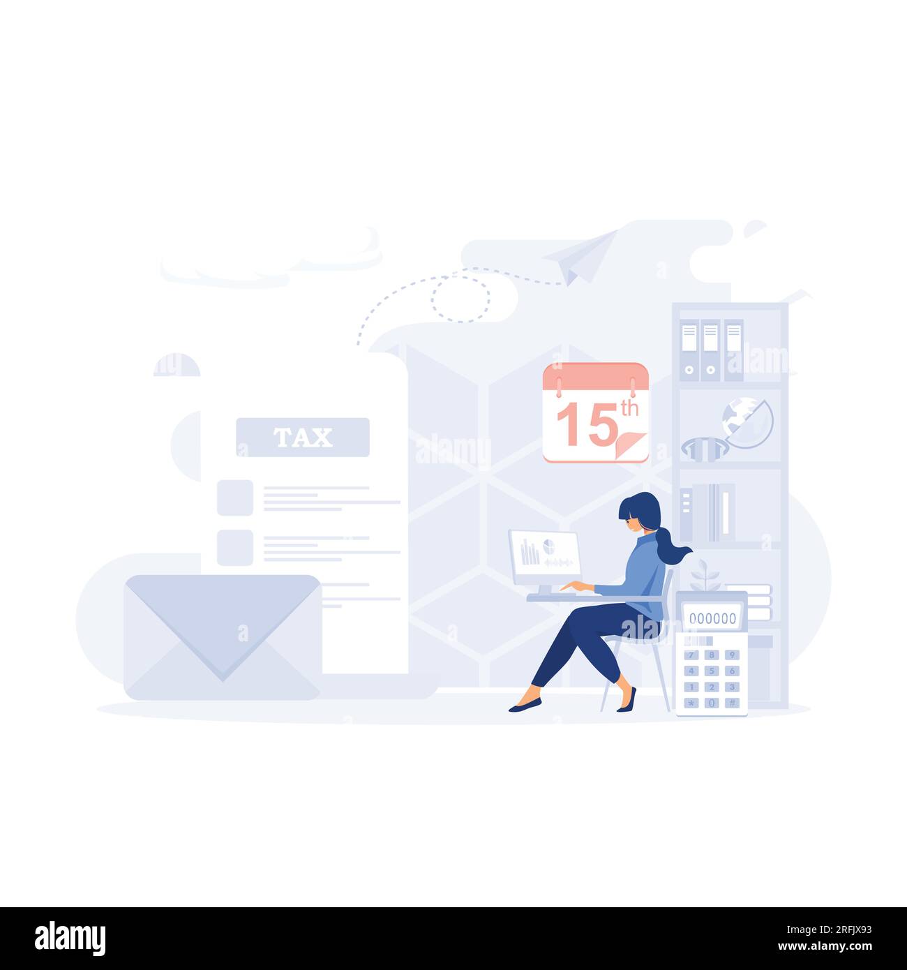 Tax filling Stock Vector Images - Alamy