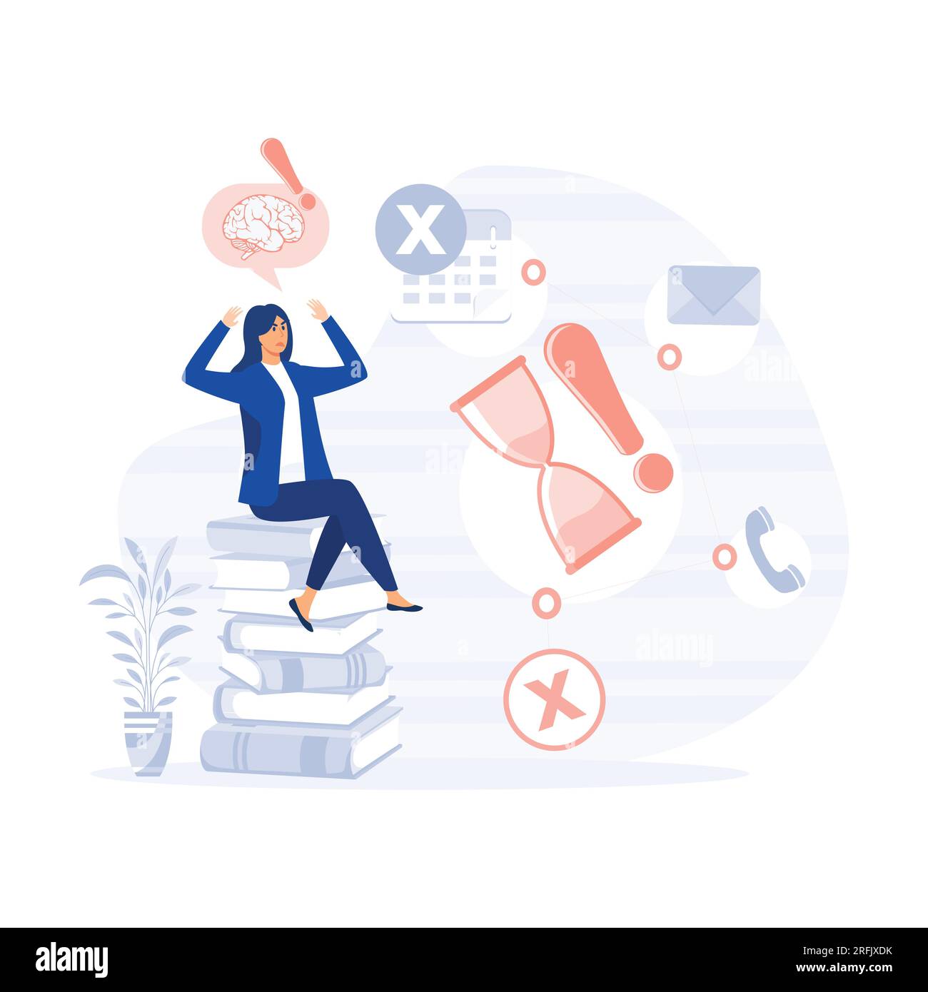 Businessman business woman paperwork Stock Vector Images - Alamy