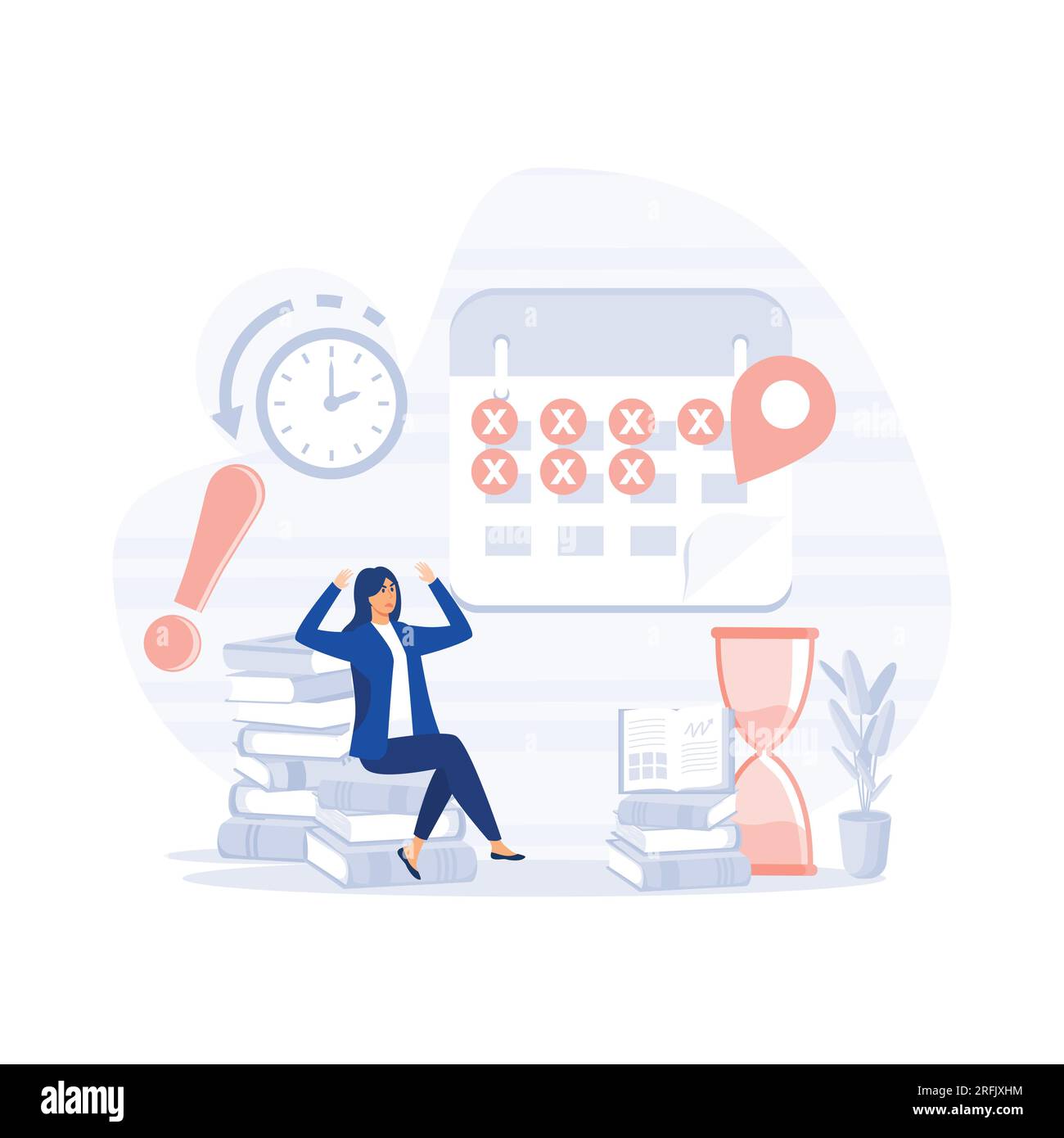 Stressed frustrated director manager hard work, sitting office table ...