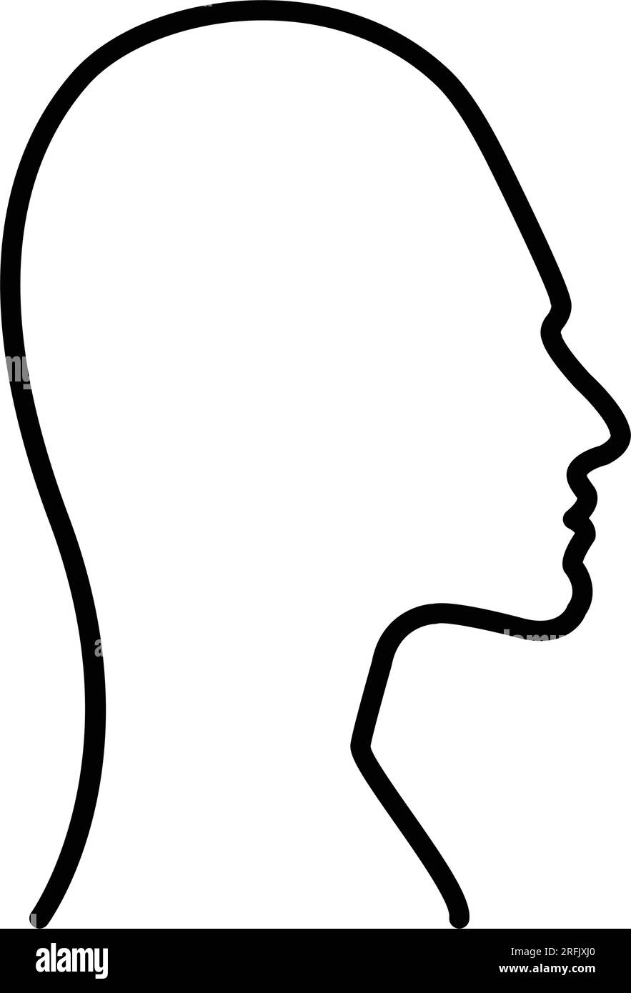 Human Head Silhouette Outline