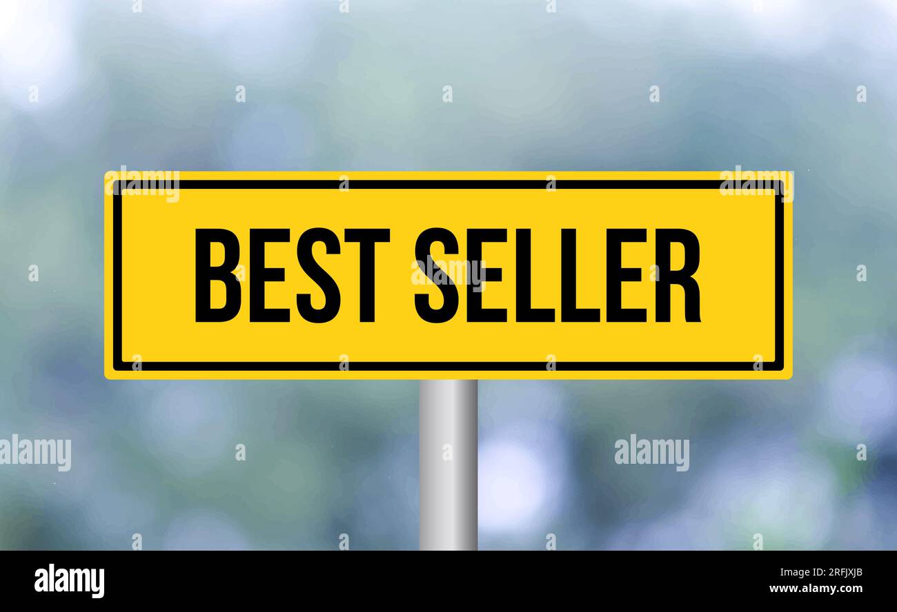 Best seller road sign on blur background Stock Photo - Alamy