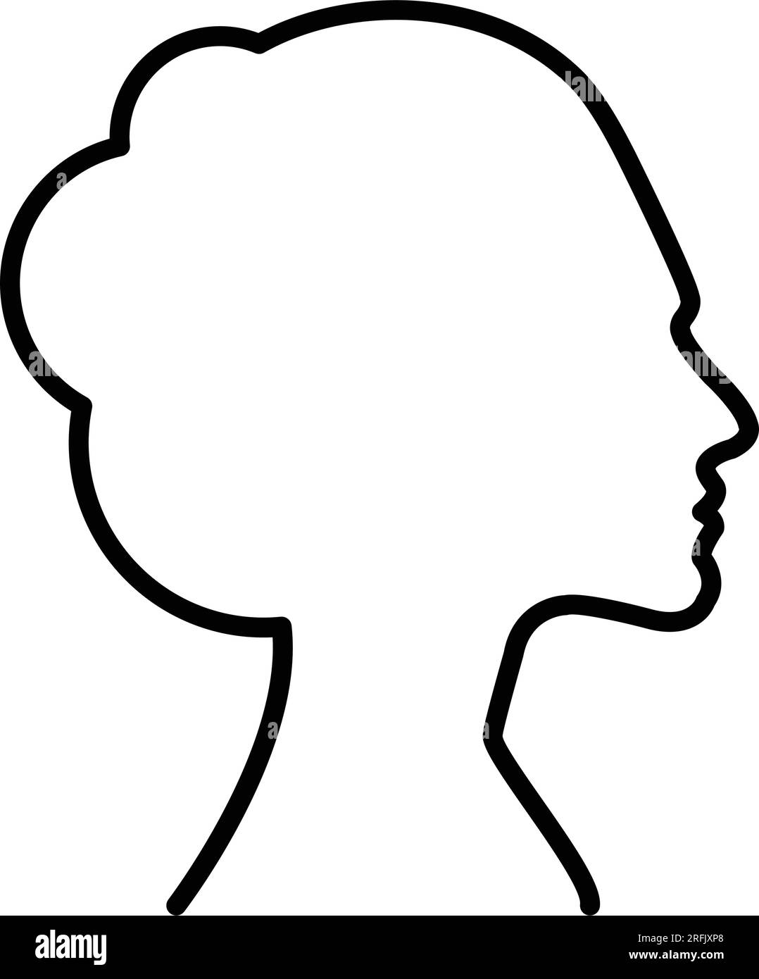 Human Face Profile Vector