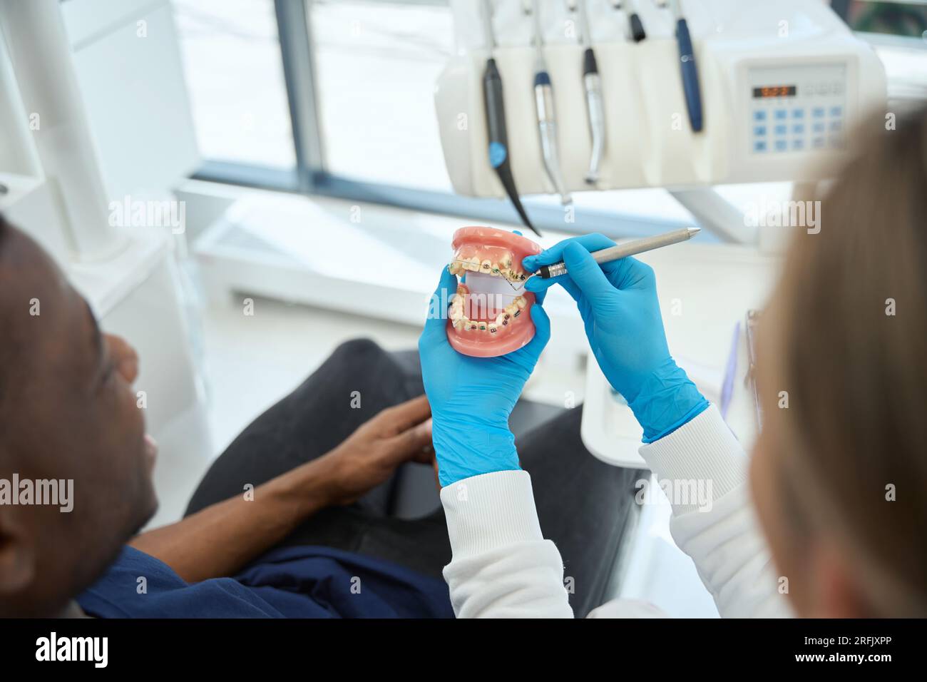 Mock up jaw on dentist hi-res stock photography and images - Alamy