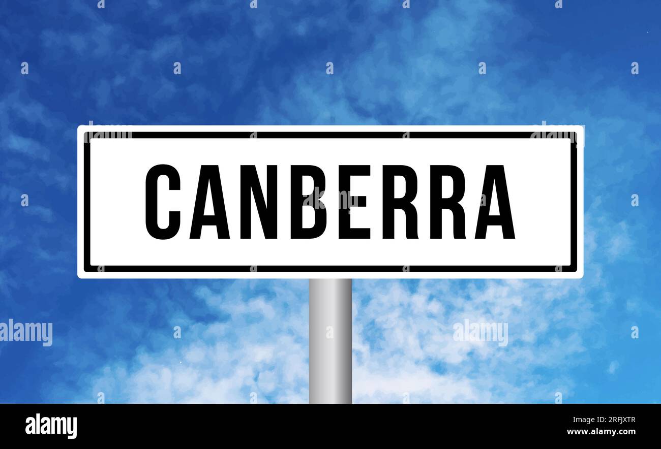 Canberra road sign hi-res stock photography and images - Alamy
