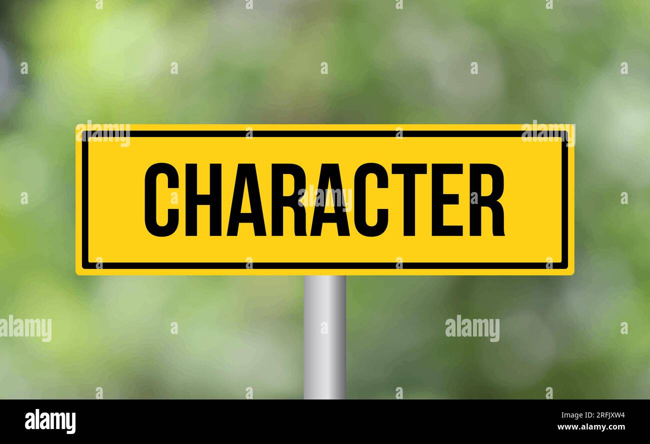 Character road sign hi-res stock photography and images - Alamy