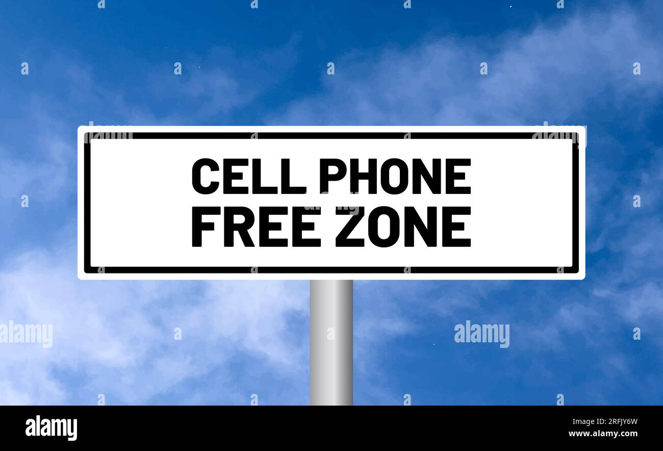 Phone free signage hi-res stock photography and images - Alamy