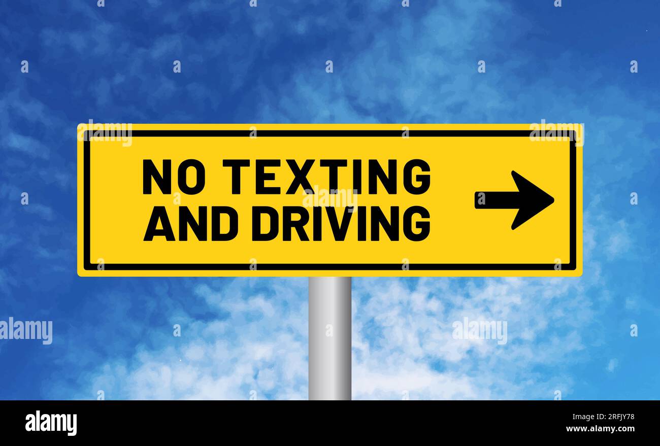 Texting billboard while driving hi-res stock photography and images - Alamy