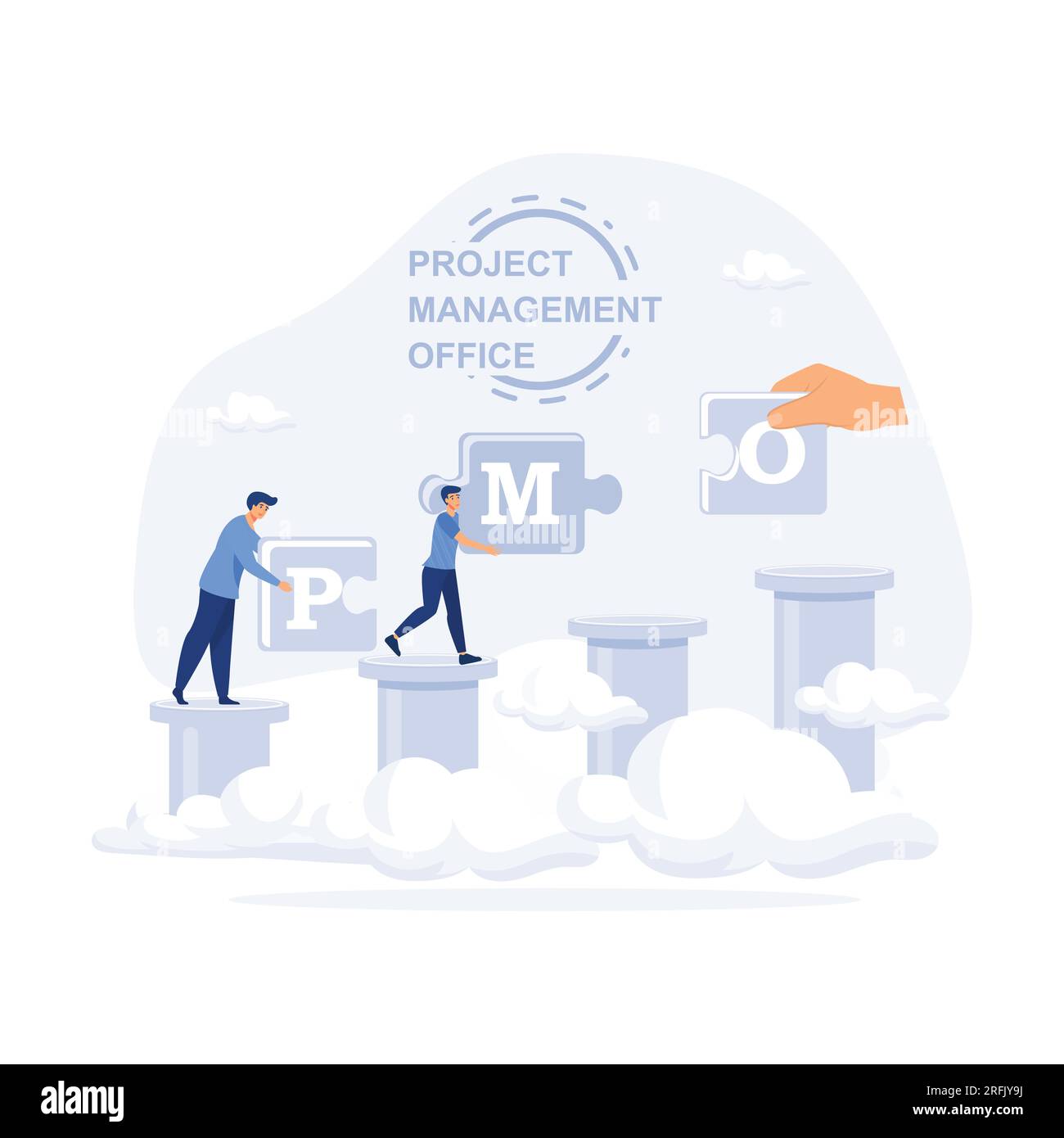 PMO - Project Management Office acronym, business concept background ...