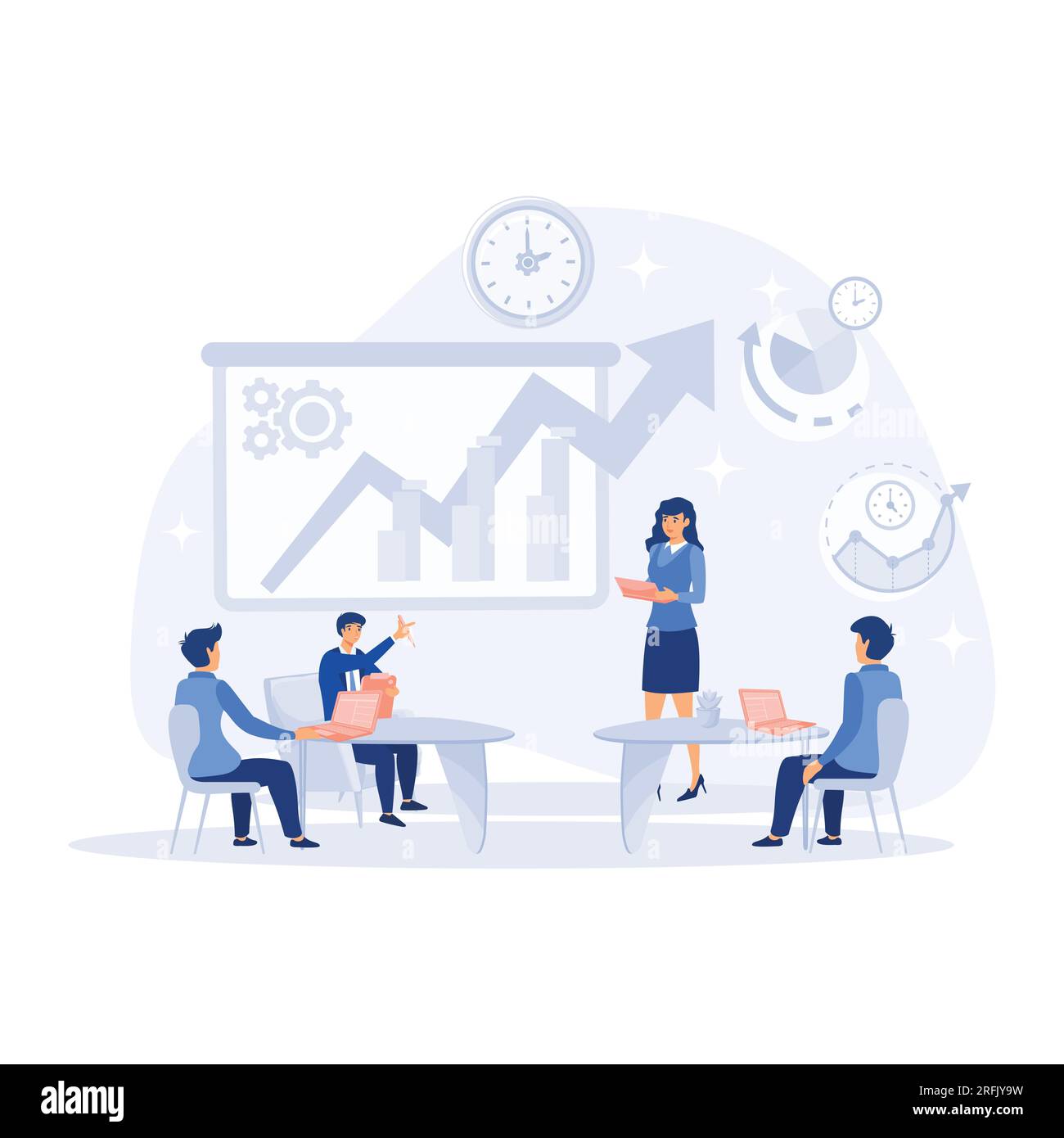 Business seminar, presentation or conference. Coach speaker speaks to ...