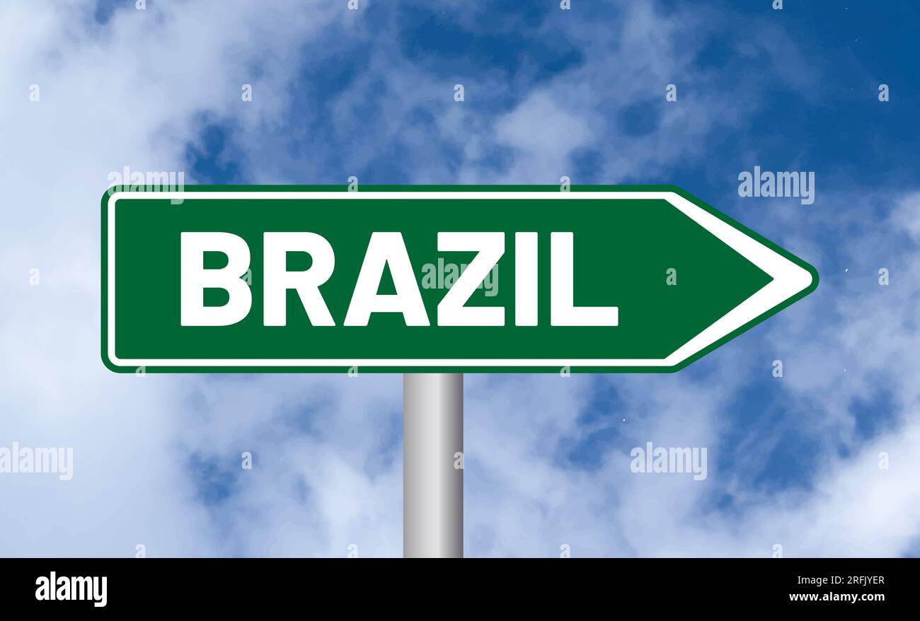 Brazil road sign hi-res stock photography and images - Alamy