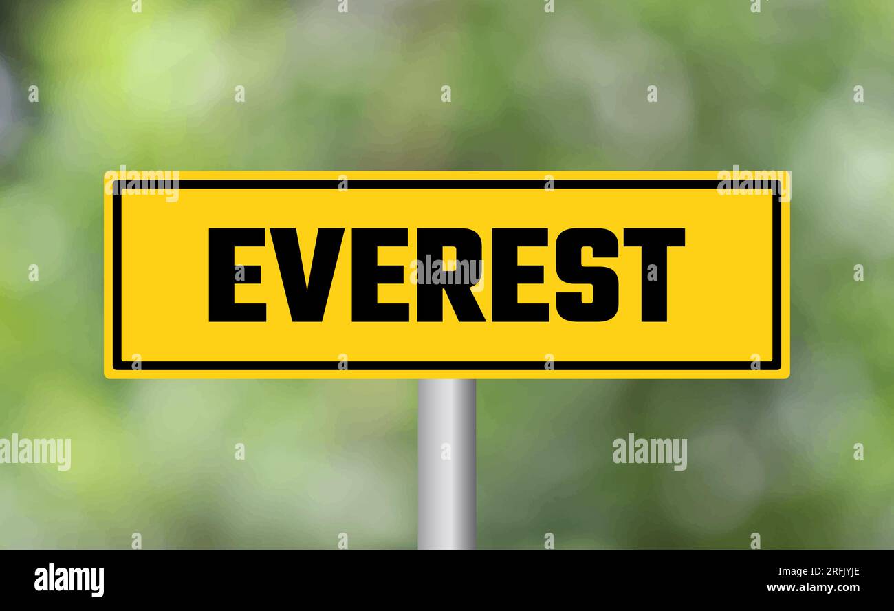 Everest road sign hi-res stock photography and images - Alamy