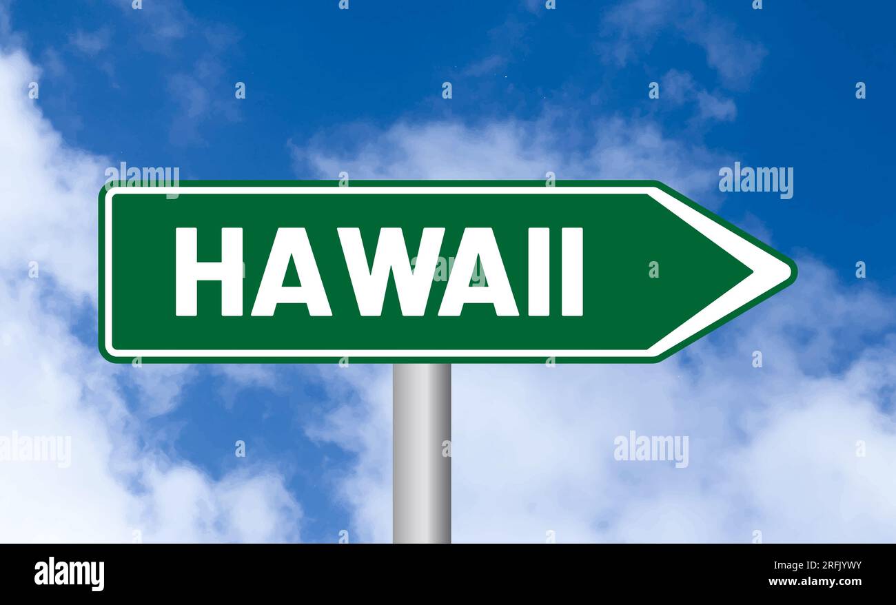 Hawaii road sign hi-res stock photography and images - Alamy