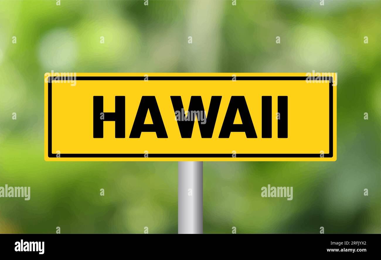Hawaii road sign hi-res stock photography and images - Alamy