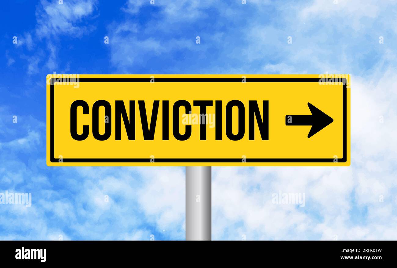 Conviction road sign hi-res stock photography and images - Alamy
