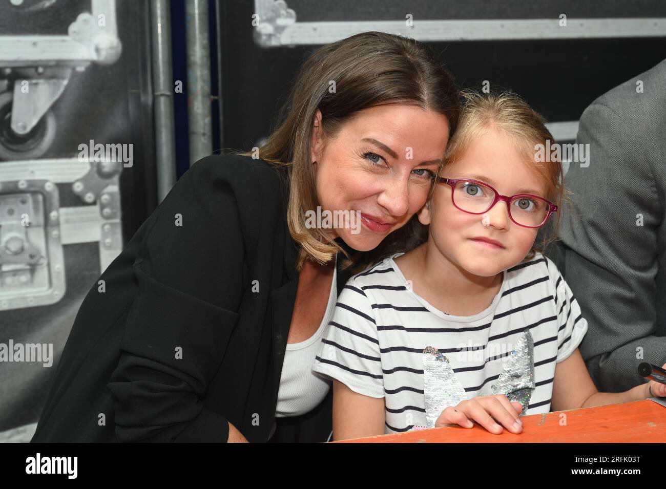 Cologne, Germany. 31st July, 2023. Actress Isabell Hertel with series ...