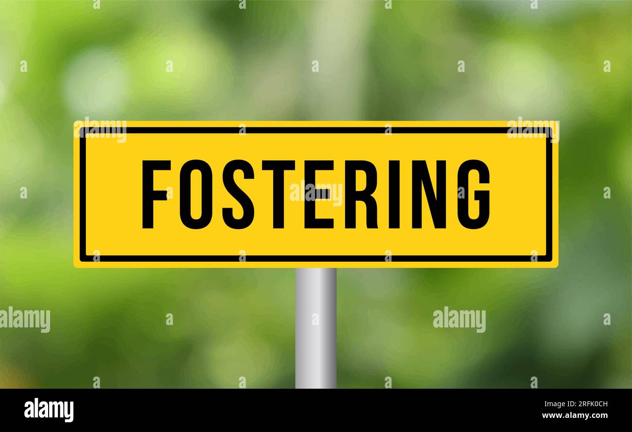 Fostering road sign hi-res stock photography and images - Alamy