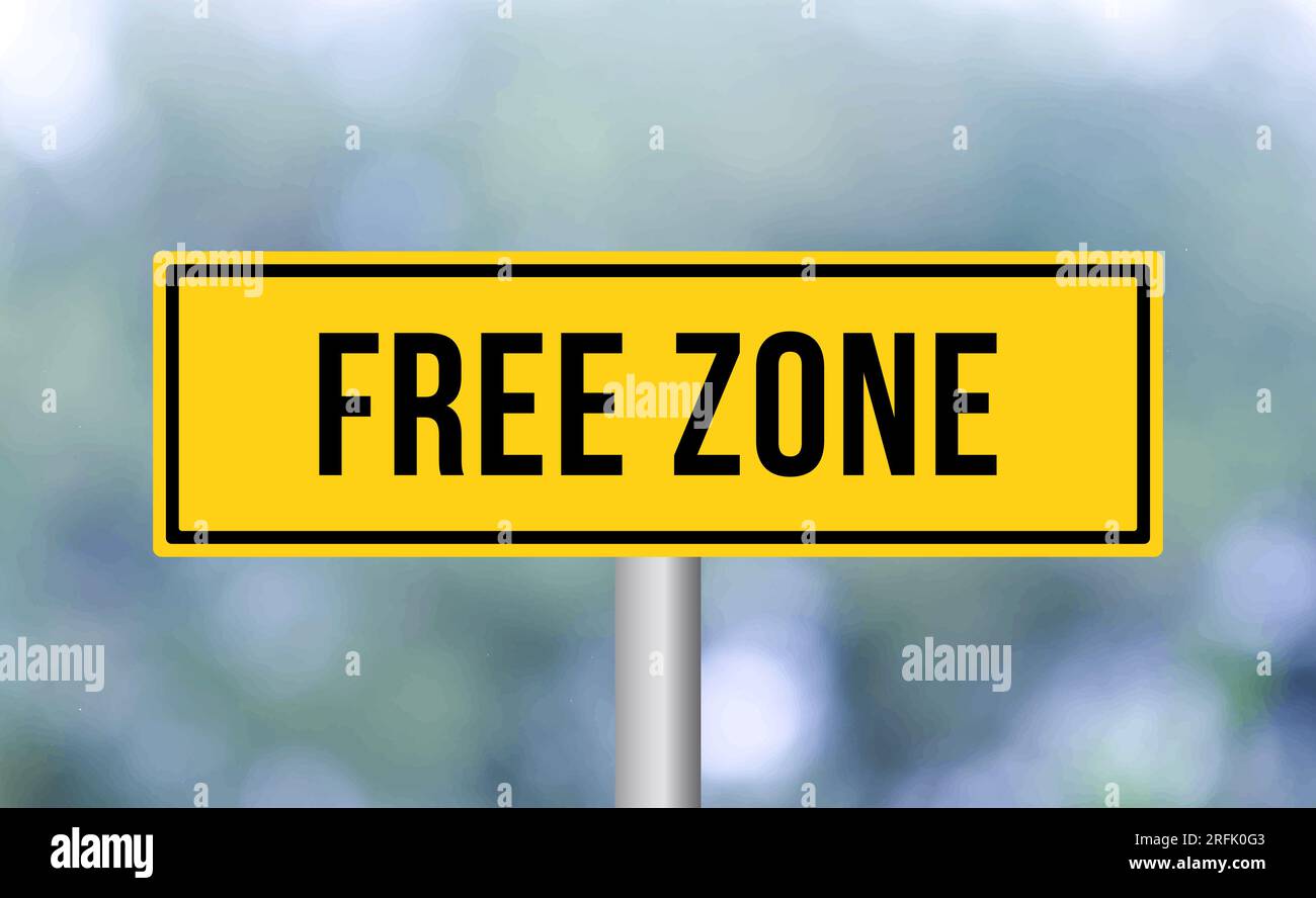 Free zone road sign hi-res stock photography and images - Alamy