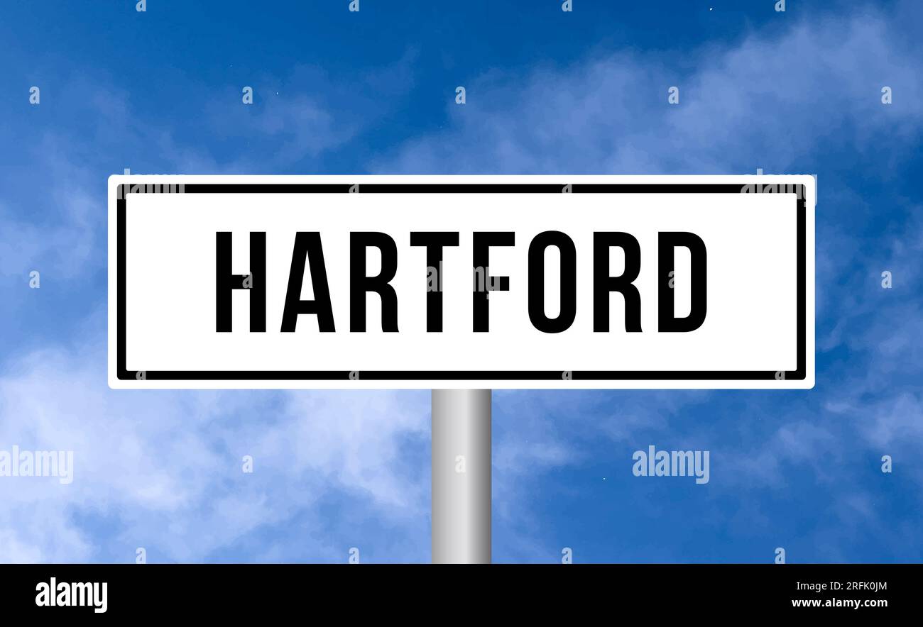 Hartford road sign hi-res stock photography and images - Alamy
