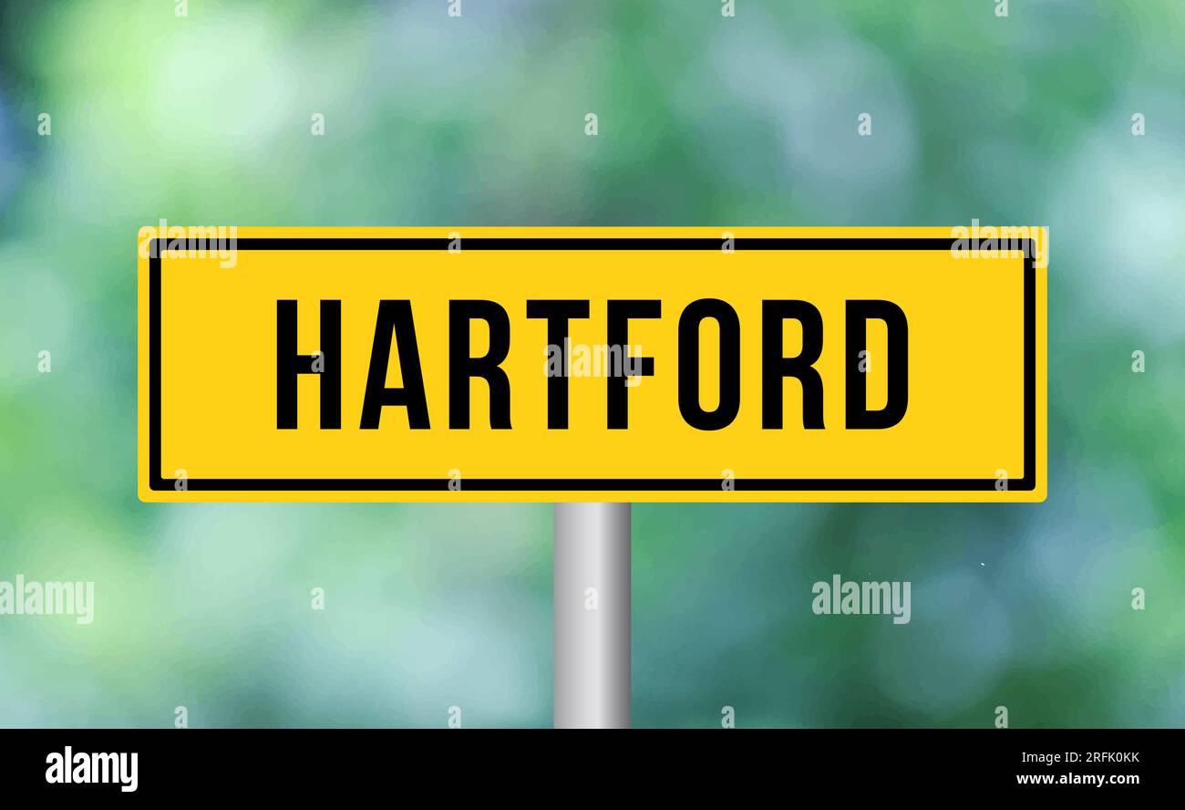 Hartford road sign hi-res stock photography and images - Alamy