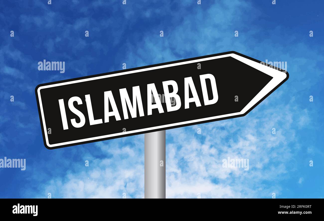 Islamabad road sign hi-res stock photography and images - Alamy