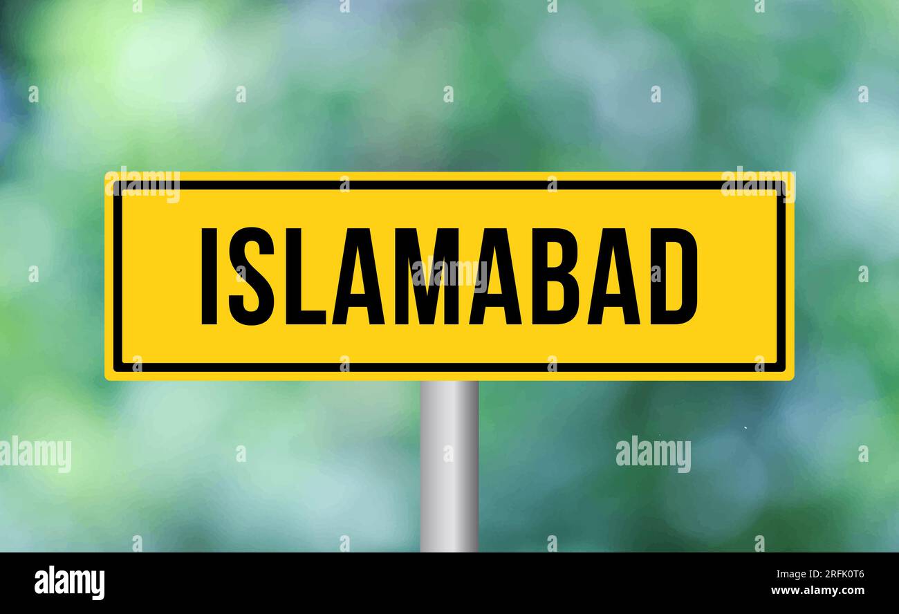 Islamabad road sign hi-res stock photography and images - Alamy