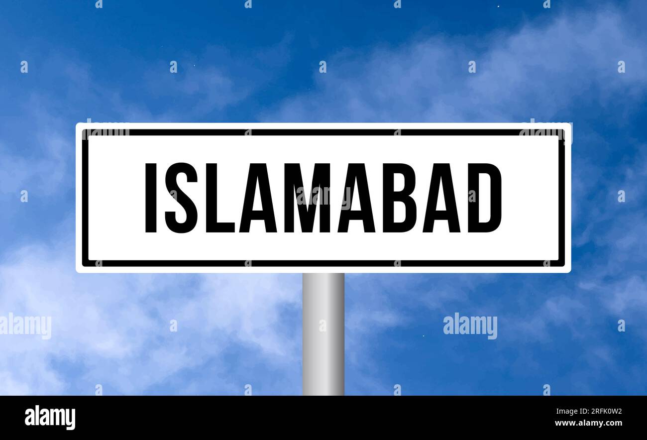 Islamabad road sign hi-res stock photography and images - Alamy