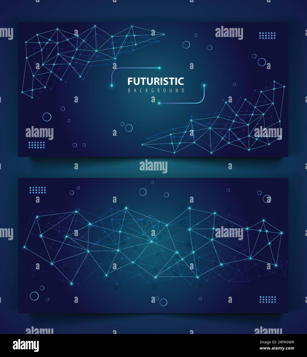 Abstract futuristic background dots connect for digital technology concept design isolated on ...