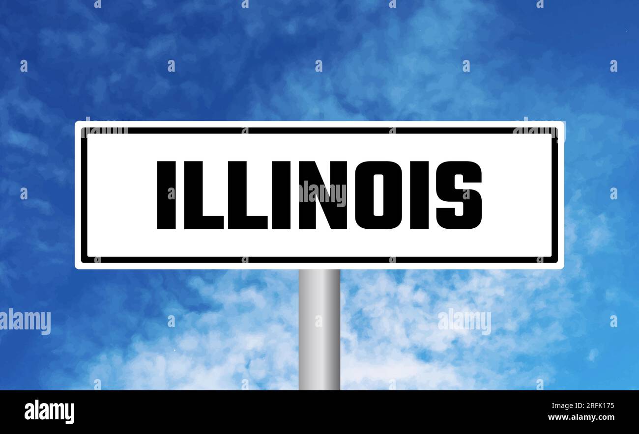 Illinois road sign hi-res stock photography and images - Alamy