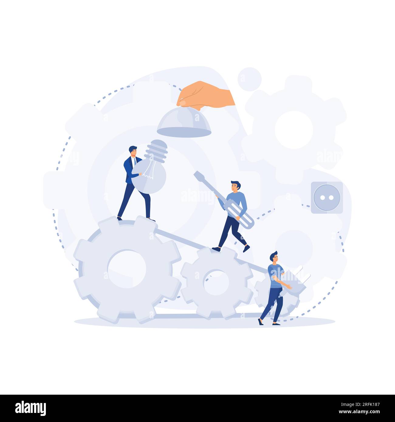 Creative problem solving motivation Stock Vector Images - Alamy