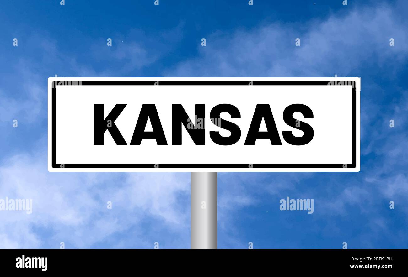 Kansas road sign hi-res stock photography and images - Alamy