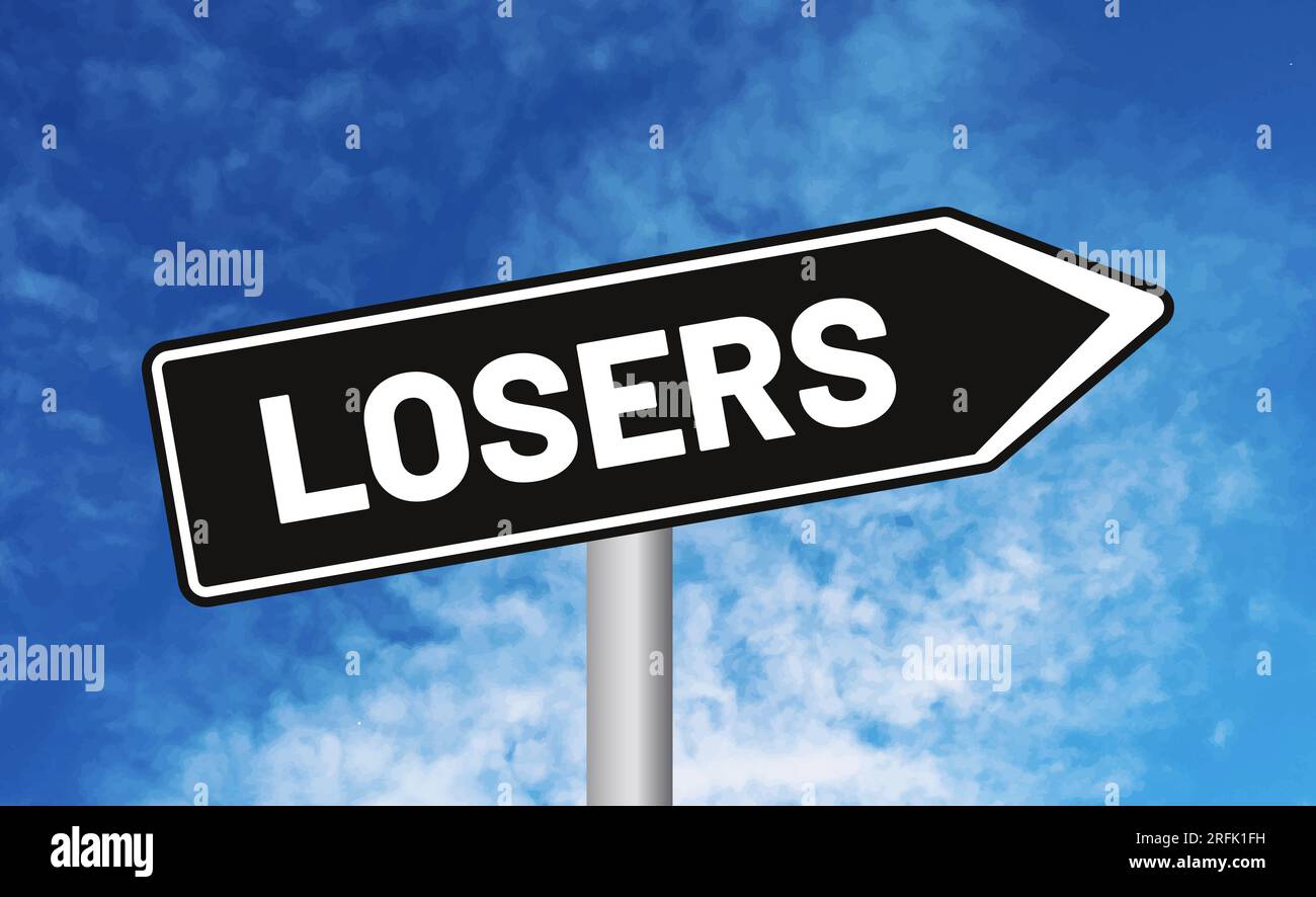 Losers road sign hi-res stock photography and images - Alamy