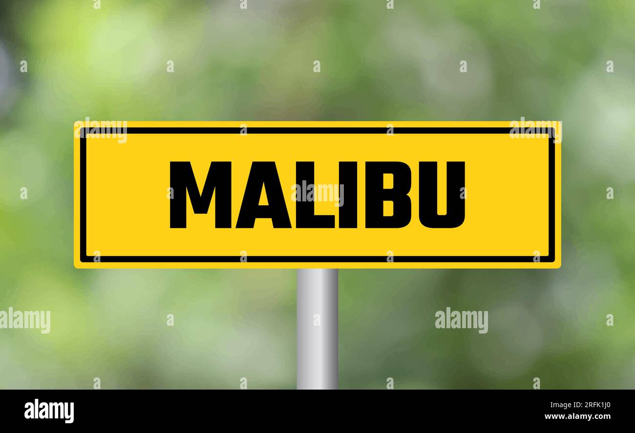 Malibu road sign hi-res stock photography and images - Alamy