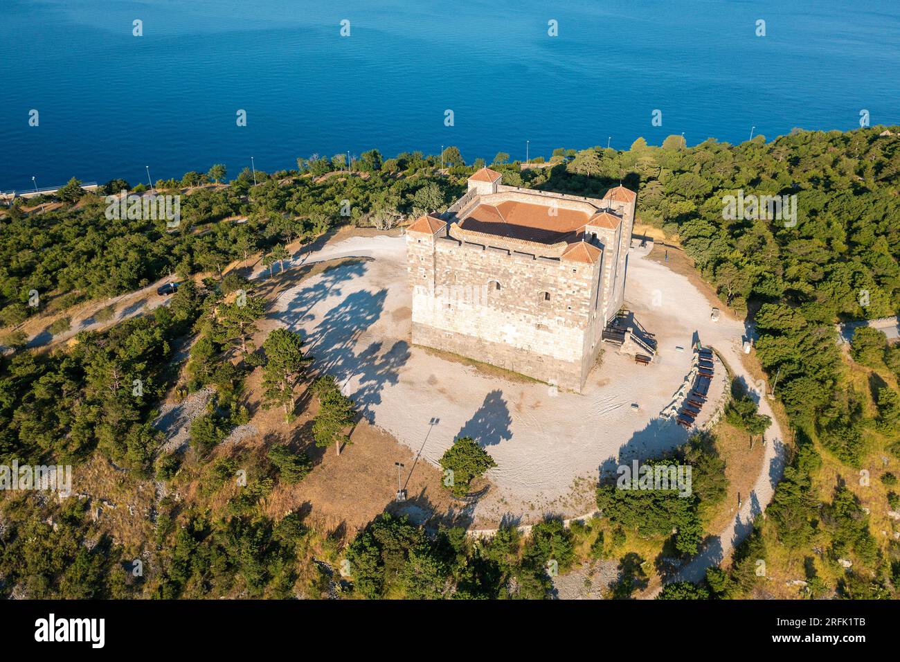 Aerial view of Nehaj fortress in Senj town, Croatia Stock Photo - Alamy