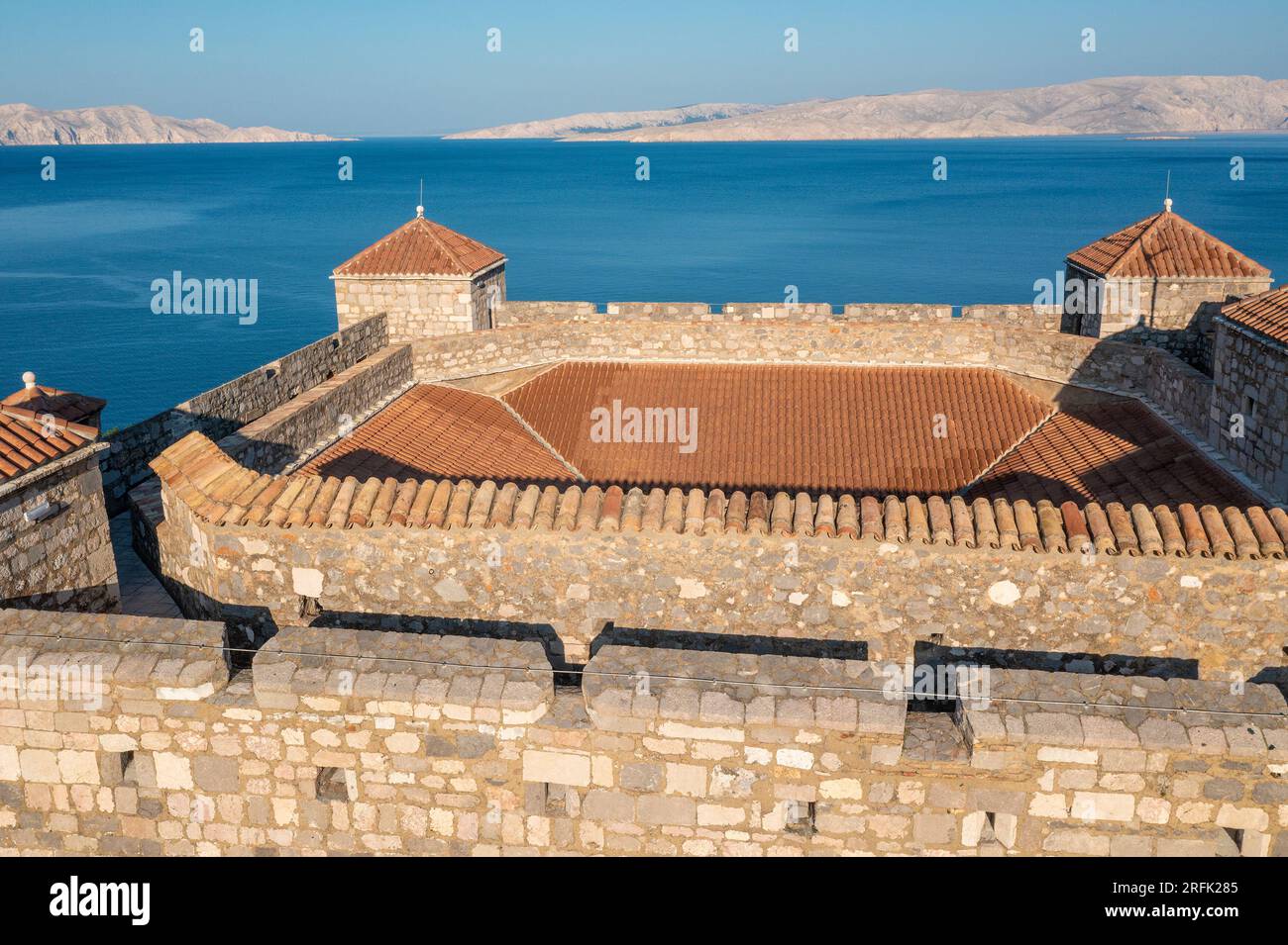 Aerial view of Nehaj fortress in Senj town, Croatia Stock Photo - Alamy