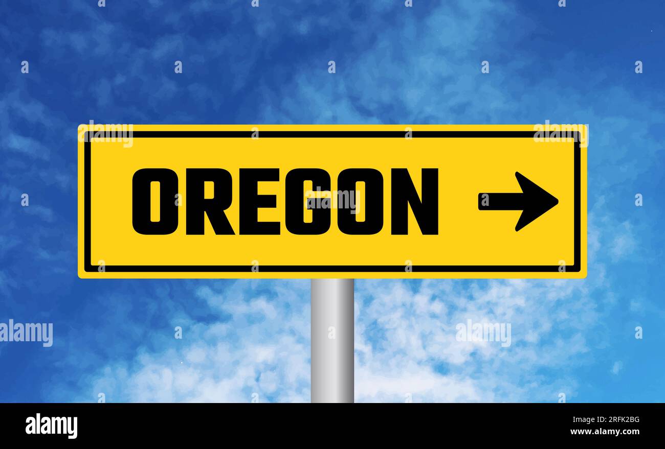 Oregon road sign hi-res stock photography and images - Alamy