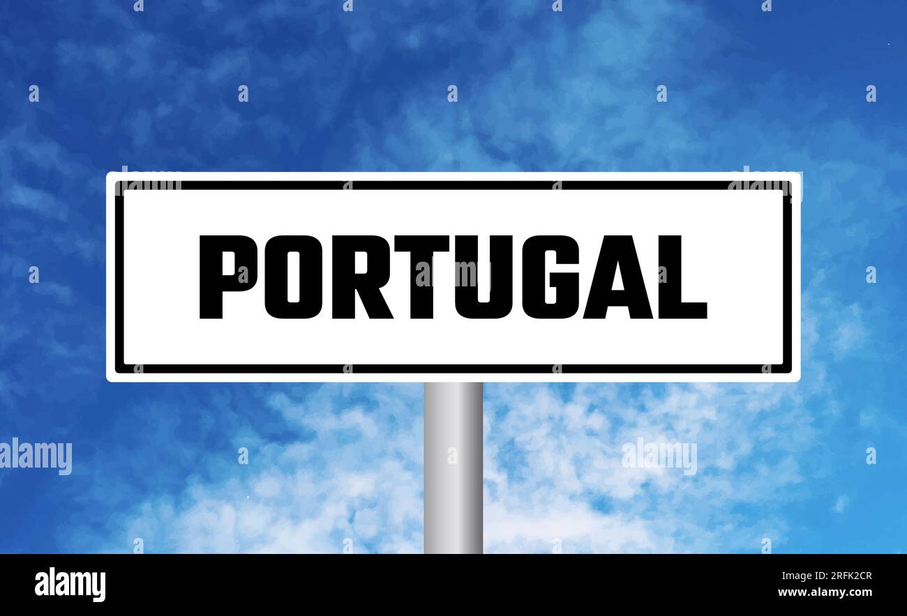 Portugal road sign hi-res stock photography and images - Alamy