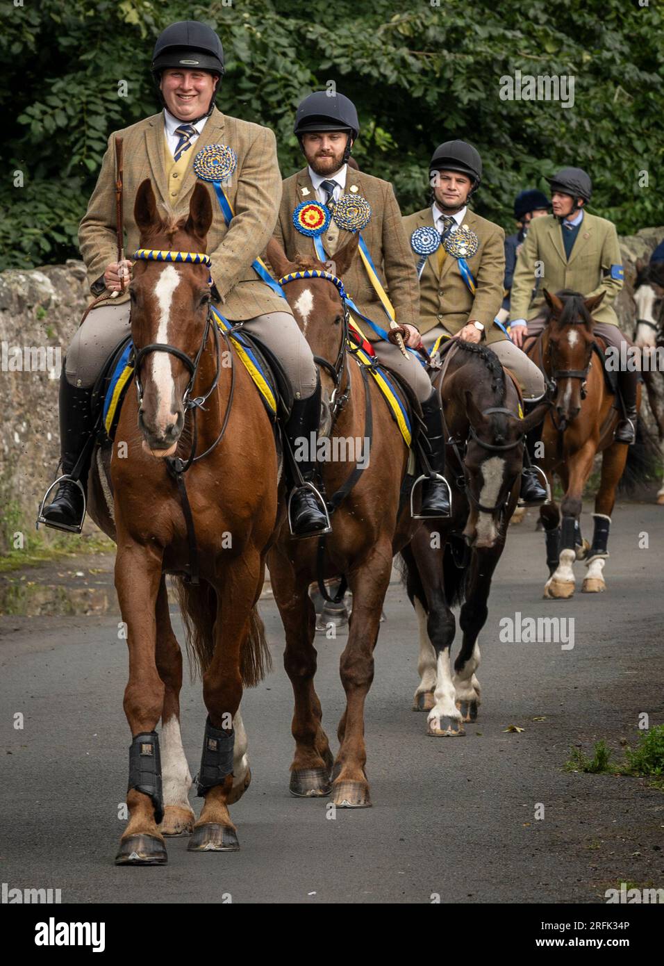 Lauder, UK. 03rd Aug, 2023. 3rd August 2023 Lauder Common Riding 2023 ...