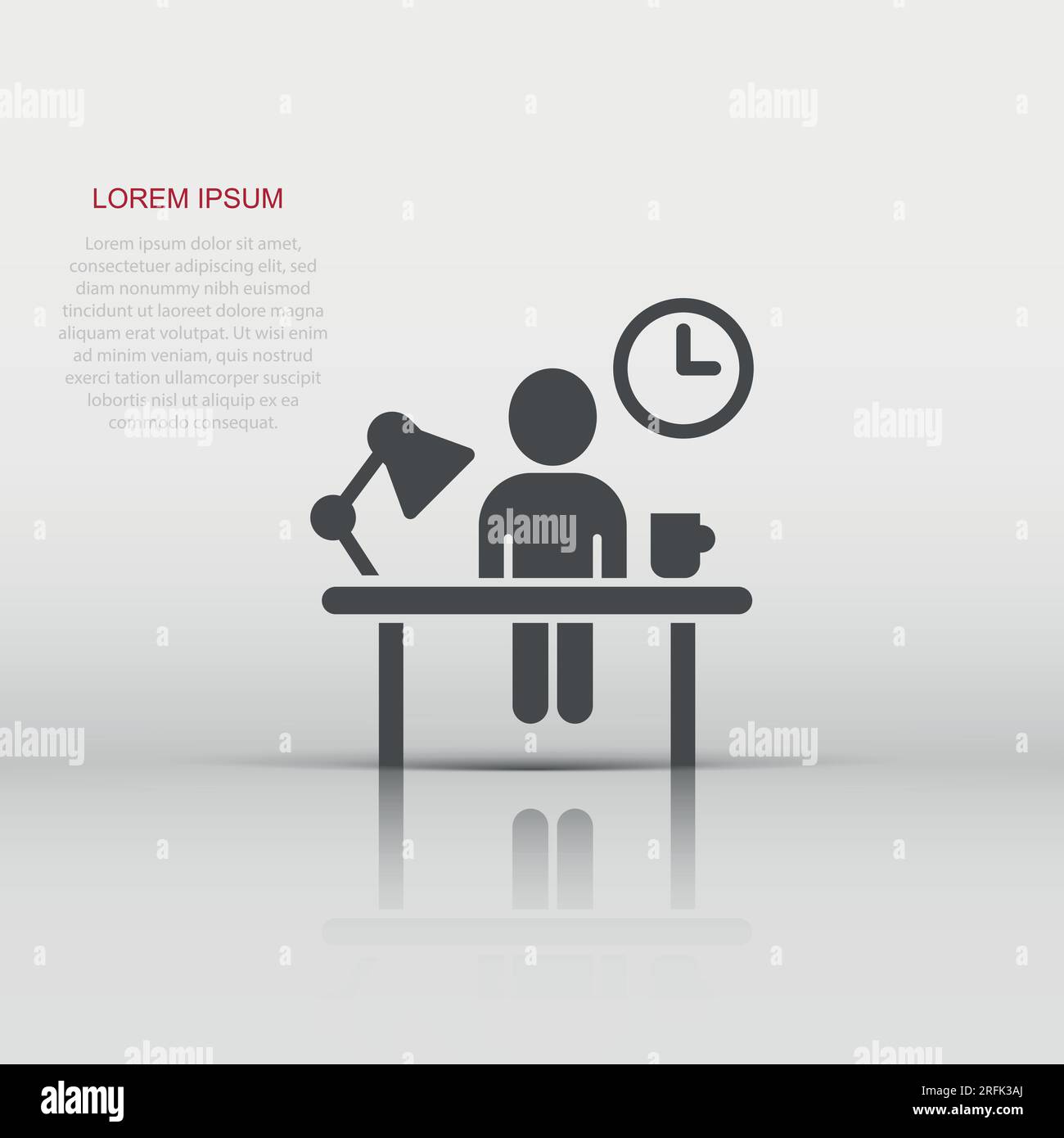 Business lunch workplace on Stock Vector Images - Alamy