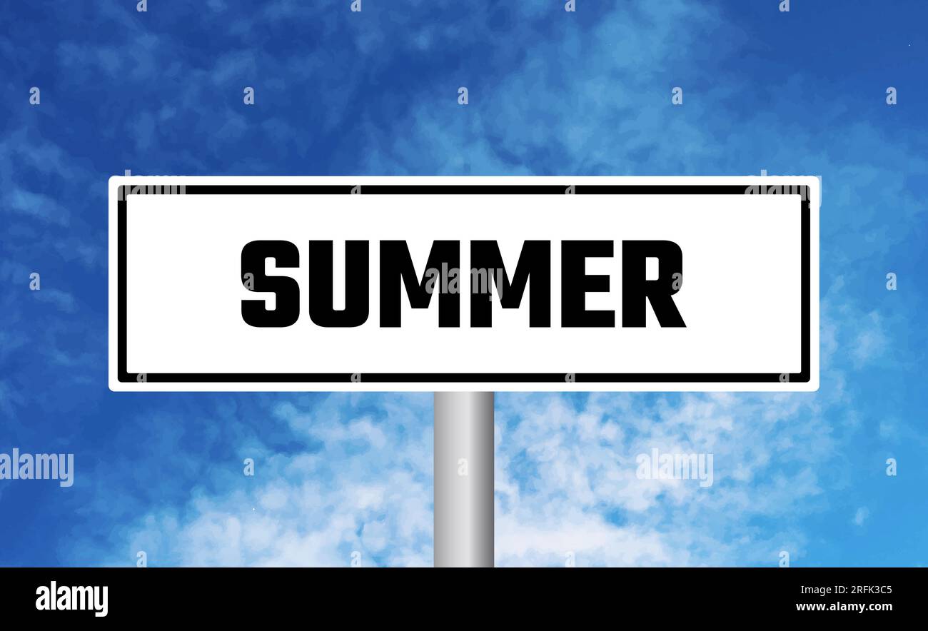 Summer road sign hi-res stock photography and images - Alamy