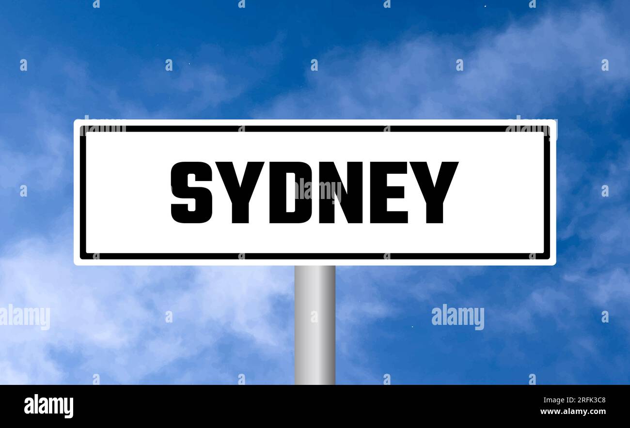 Sydney road sign hi-res stock photography and images - Alamy