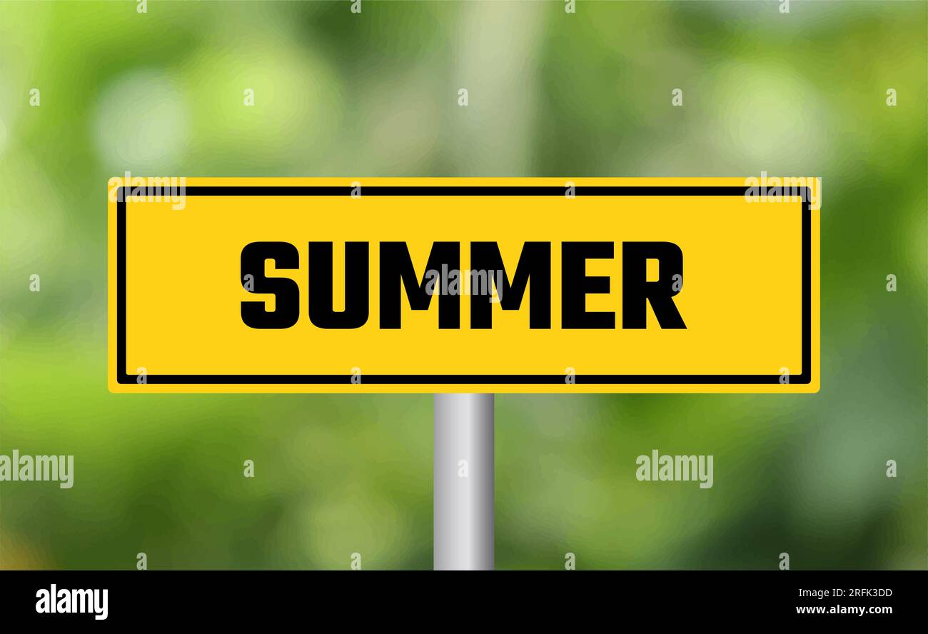 Summer road sign hi-res stock photography and images - Alamy