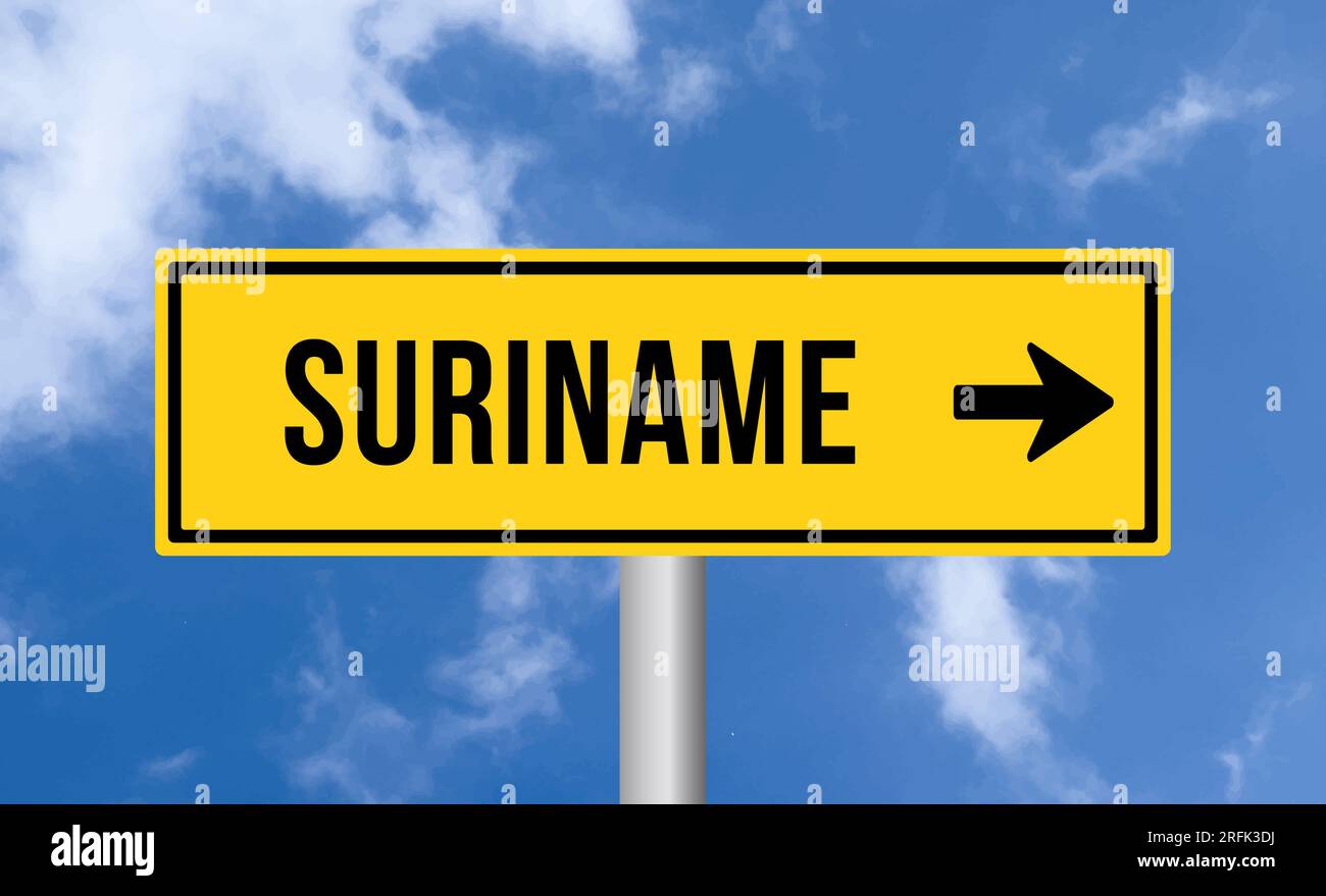 Suriname road sign hi-res stock photography and images - Alamy
