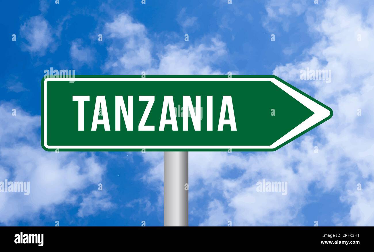 Tanzania road sign hi-res stock photography and images - Alamy