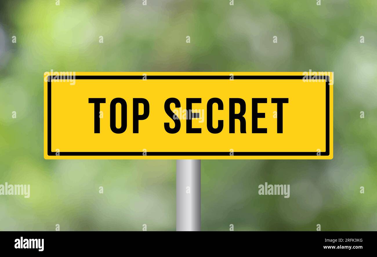 Top secret road sign hi-res stock photography and images - Alamy